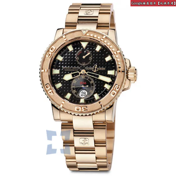 雅典/Ulysse Nardin 航海系列 18k玫瑰金 自动机械 男表 266-33-8C-92-小迈步海淘品牌官网