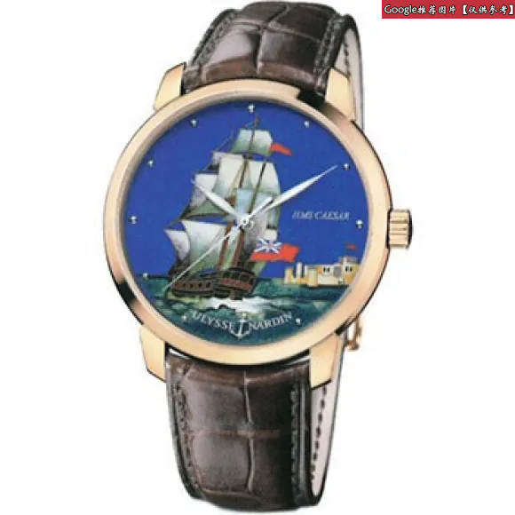 雅典/Ulysse Nardin Classico经典系列 玫瑰金 自动机械 男表 8152-111-2-CAESAR-小迈步海淘品牌官网