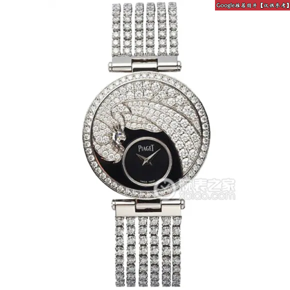 伯爵/Piaget 龙与凤系列 石英机芯 18k白金镶钻 女表 G0A36538-小迈步海淘品牌官网