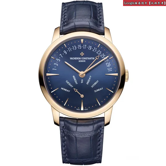 江诗丹顿/Vacheron Constantin Patrimony传承系列 玫瑰金 手动机械机芯 男表 81500-000R--小迈步海淘品牌官网