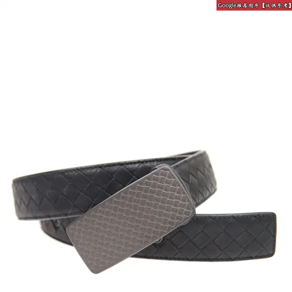 葆蝶家/Bottega Veneta 黑色 皮革 腰带 367874-VVD50-1000-小迈步海淘品牌官网