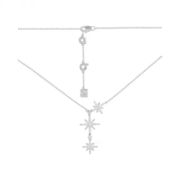 APM 三流星项链配APM闭合扣 - 银白色 AC5890OX-小迈步海淘品牌官网