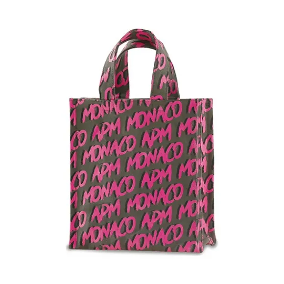 APM APM Monaco Graffiti 萤光粉小托特包 ACCESS9GCR-小迈步海淘品牌官网