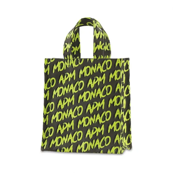 APM APM Monaco Graffiti萤光黄小托特包 ACCESS9GCY-小迈步海淘品牌官网