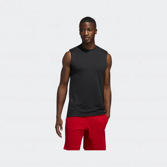 阿迪达斯/Adidas 运动表现 黑色 男士 AERO 3S SL TEE 运动背心 FL4317-小迈步海淘品牌官网