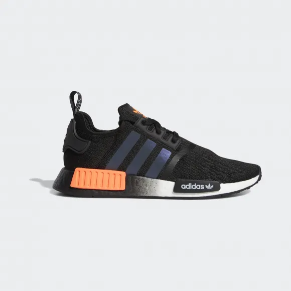 阿迪达斯/Adidas ORIGINALS 1号黑色/警报红荧光/亮白 中性 NMD_R1 经典运动鞋 FW0185-小迈步海淘品牌官网