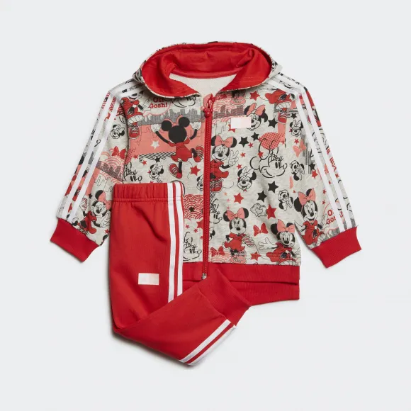 阿迪达斯/Adidas 运动表现 浅麻灰/鲜红/白 鲜红/白 女童 INF DY MM JOG Disney迪士尼联名运动套装 GD3722 ...