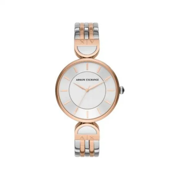 Armani Exchange 38 mm 不锈钢 石英机芯 女士 腕表 AX5383-小迈步海淘品牌官网