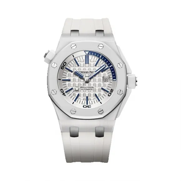 爱彼/Audemars Piguet 皇家橡树离岸型系列 白色陶瓷 男表 15707CB.OO.A010CA.01-小迈步海淘品牌官网