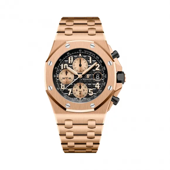 爱彼/Audemars Piguet 皇家橡树离岸型系列 18k玫瑰金 42毫米 自动机械 男表 26470OR.OO.1000OR.03-小 ...