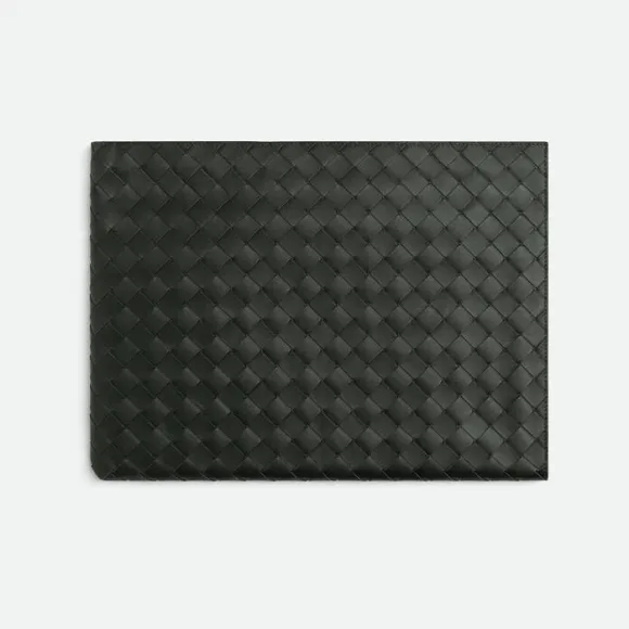 葆蝶家/Bottega Veneta Intrecciato编织半拉链手拿包 607479VCPQ53032-小迈步海淘品牌官网