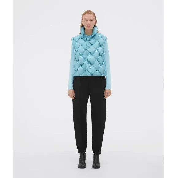 葆蝶家/Bottega Veneta 淡蓝色 尼龙 100% 女士 马甲 699579VF4K08955-小迈步海淘品牌官网