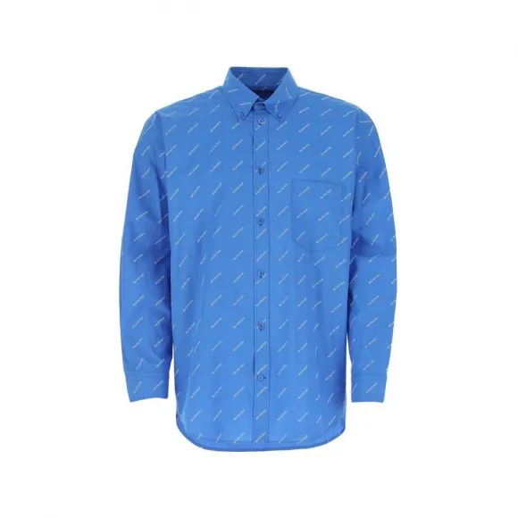 巴黎世家/Balenciaga 蓝色 棉 100% 衬衫 534333TBL967560-小迈步海淘品牌官网