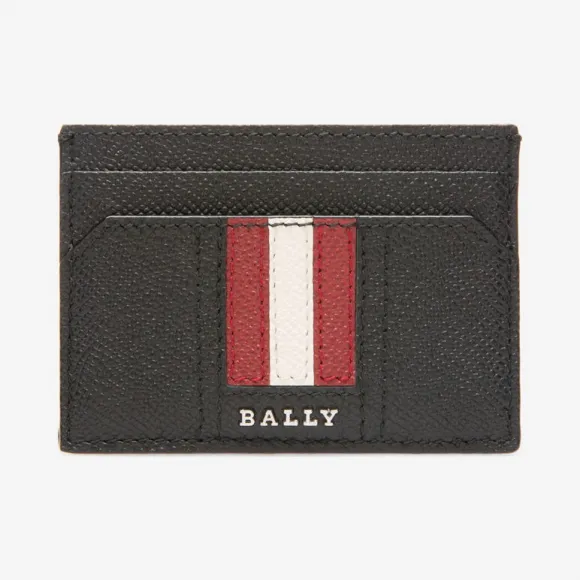 巴利/Bally 黑色牛皮卡片夹 6218031-小迈步海淘品牌官网