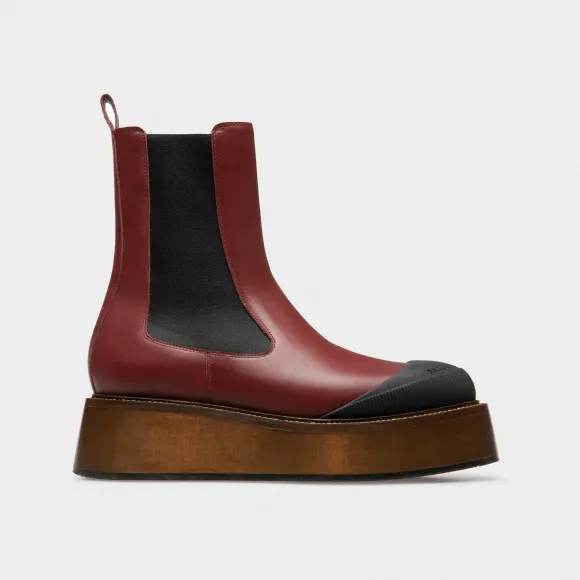 巴利/Bally Ilene Heritage 红色皮革短靴 6301654-小迈步海淘品牌官网