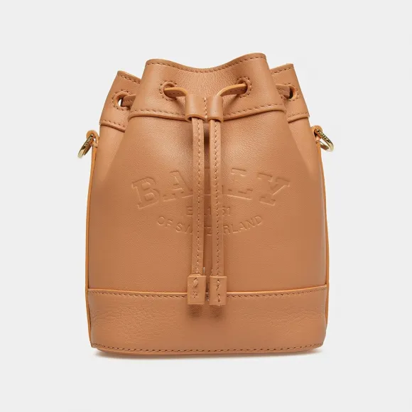 巴利/Bally 女式 Cleoh 桃红色超小号皮革水桶包 6303386-小迈步海淘品牌官网