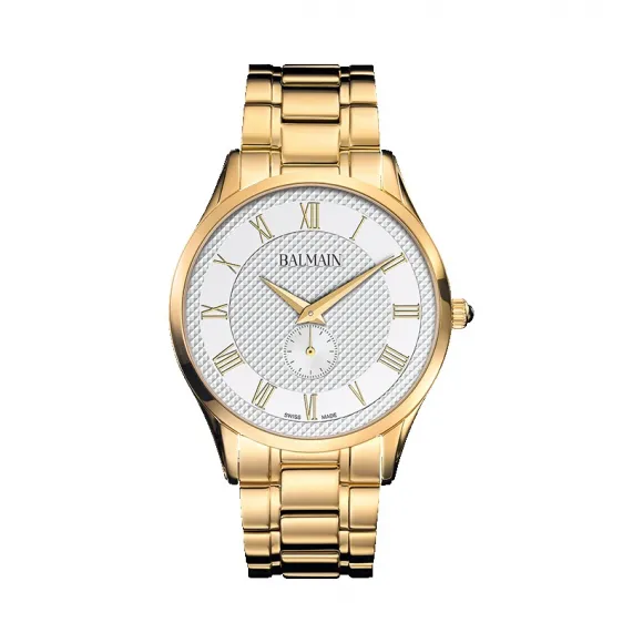 宝曼/Balmain Classic R Gent Small Second 精钢镀金 石英机芯 男表 B1420.33.22-小迈步海淘品牌官网