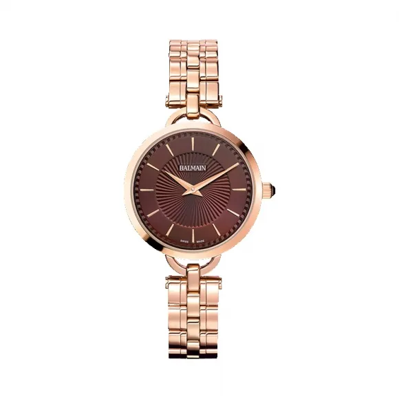 宝曼/Balmain Orithia II 精钢镀玫瑰金 石英机芯 女表 B4779.33.56-小迈步海淘品牌官网