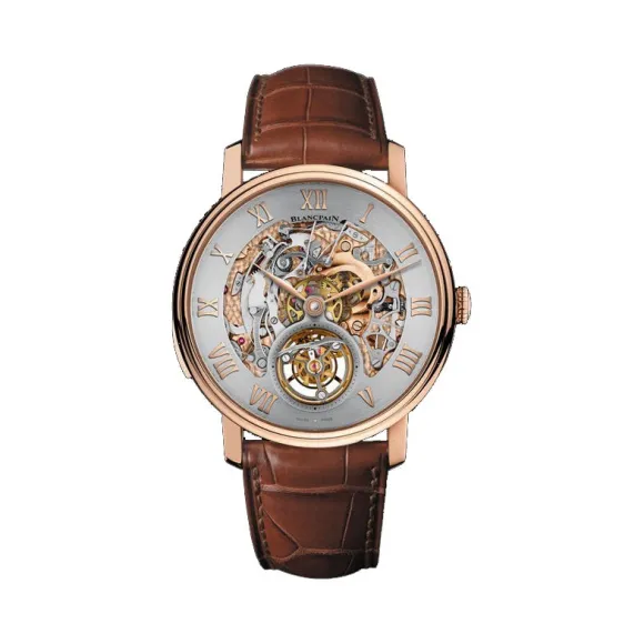 宝珀/Blancpain 巨匠系列 18k玫瑰金 手动机械机芯 男表 0233-3634-55B-小迈步海淘品牌官网