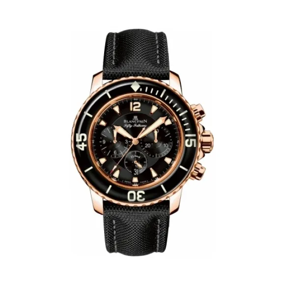 宝珀/Blancpain Fifty Fathoms 五十噚系列 18kt玫瑰金 自动机械机芯 男表 5085F-3630-52-小迈步海淘品牌官网