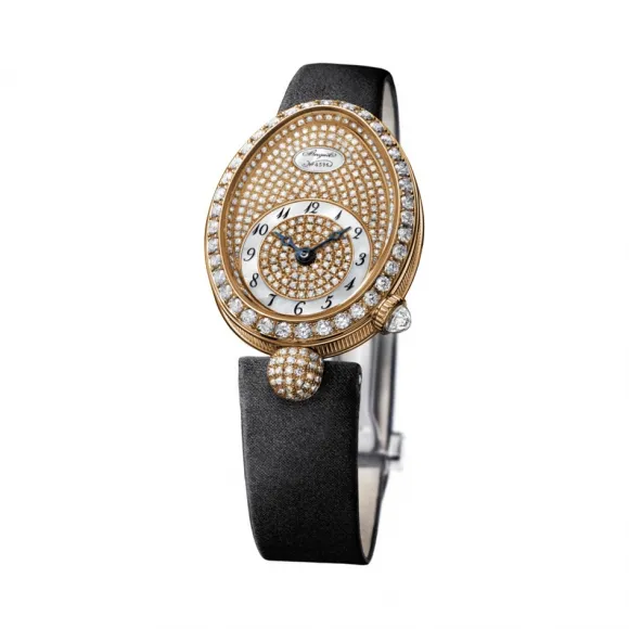 宝玑 Breguet 那不勒斯皇后 Reine De Naples 系列 18k玫瑰金镶钻 自动机械机芯 女表 8928br 8d 844