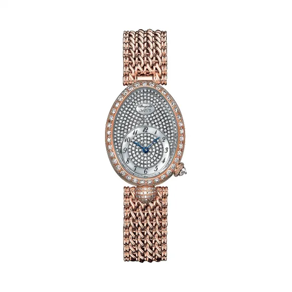 宝玑 Breguet 18kt 玫瑰金 24 95 Mm X 33 Mm 自动机械机芯 女表 8928br 8d J20 Dd00 小迈步海淘品牌官网