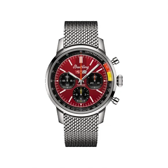 百年灵/Breitling top-time 系列 41.0 MM 精钢 自动上弦机械机芯 男表 AB01761A1K1A1-小迈步海淘品牌官网