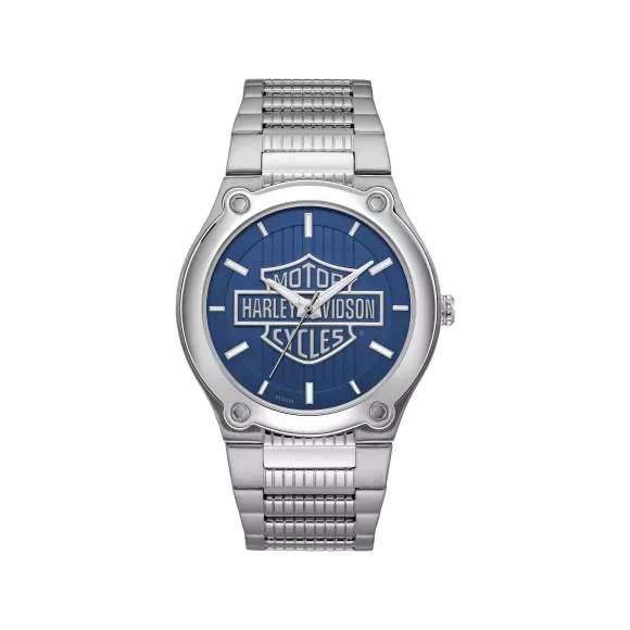 宝路华/Bulova Harley-Davidson®系列 43 MM 不锈钢 石英机芯 手表 76A159-小迈步海淘品牌官网