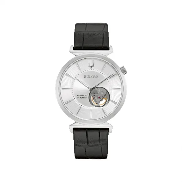 宝路华/Bulova Classic 系列 40 mm 不锈钢 自动机械机芯 男表 96A240-小迈步海淘品牌官网