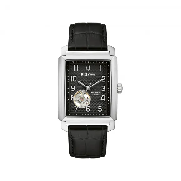 宝路华/Bulova Classic Automatic 系列 33x49 mm 不锈钢 自动机械机芯 男表 96A269-小迈步海淘品牌官网