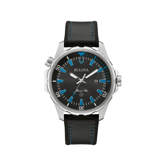 宝路华/Bulova Marine Star 系列 43 mm 不锈钢 石英机芯 男表 96B337-小迈步海淘品牌官网