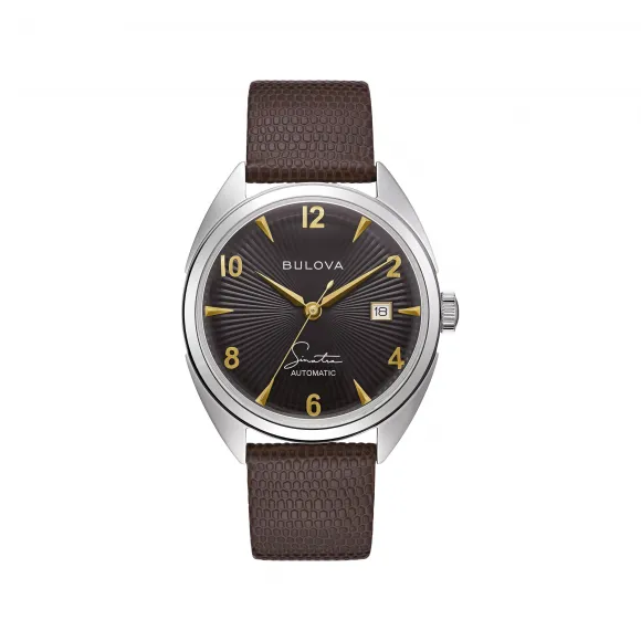 宝路华/Bulova Frank-Sinatra系列 41.00 MM 不锈钢 自动机械机芯 男表 96B348-小迈步海淘品牌官网