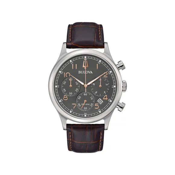 宝路华/Bulova High-Precision系列 43.00 MM 不锈钢 石英机芯 男表 96B356-小迈步海淘品牌官网