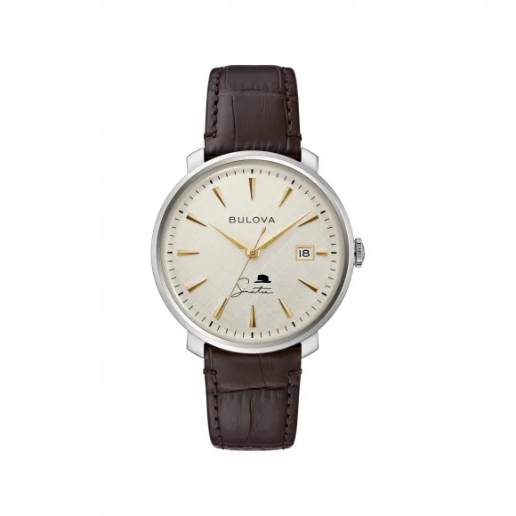 宝路华/Bulova Frank-Sinatra系列 40.00 MM 不锈钢 自动机械机芯 男表 96B359-小迈步海淘品牌官网