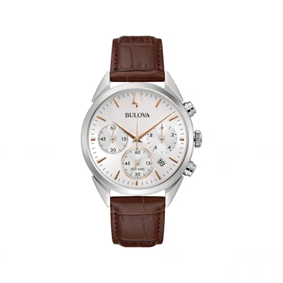 宝路华/Bulova High-Precision系列 42.00 MM 不锈钢 石英机芯 男表 96B370-小迈步海淘品牌官网