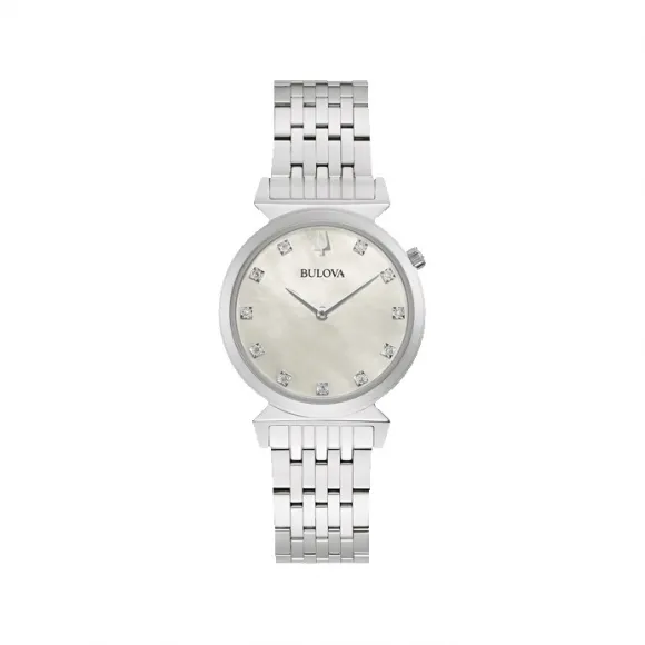 宝路华/Bulova Classic 系列 30 mm 不锈钢 石英机芯 女表 96P216-小迈步海淘品牌官网