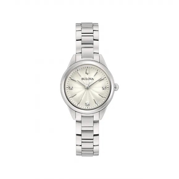 宝路华/Bulova Sutton系列 28.00 MM 不锈钢 石英机芯 女表 96P219-小迈步海淘品牌官网