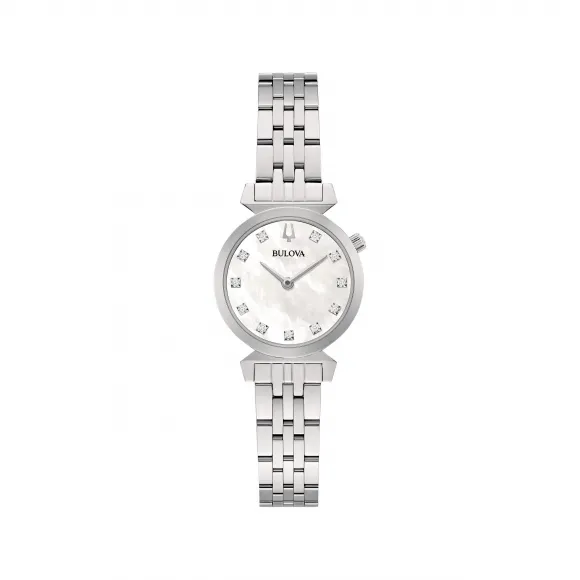 宝路华/Bulova Regatta系列 24.00 MM 不锈钢 石英机芯 女表 96P224-小迈步海淘品牌官网