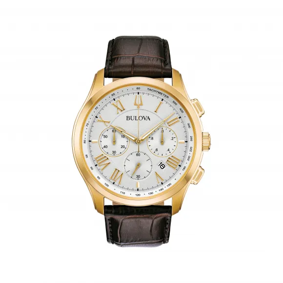 宝路华/Bulova 46.5 MM 不锈钢 石英机芯 手表 97B169-小迈步海淘品牌官网