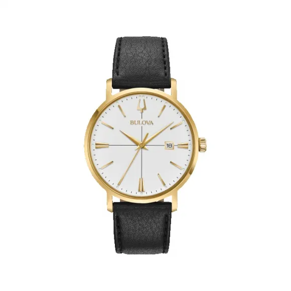 宝路华/Bulova Classic 系列 39 mm 金色不锈钢 男表 97B172-小迈步海淘品牌官网