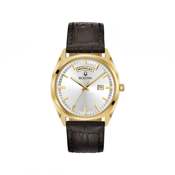 宝路华/Bulova Classic 系列 39 mm 金色不锈钢 石英机芯 男表 97C106-小迈步海淘品牌官网