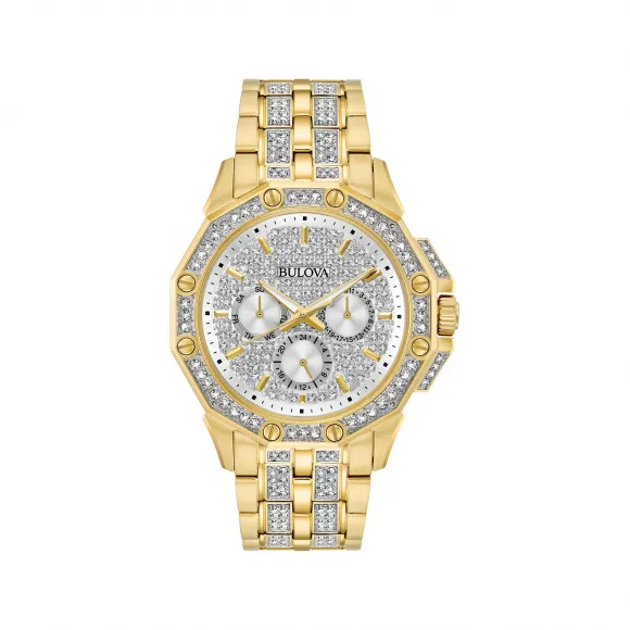 宝路华/Bulova 41.7 MM 不锈钢 石英机芯 手表 98C126-小迈步海淘品牌官网