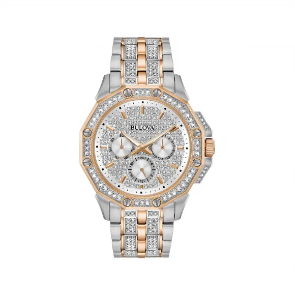 宝路华/Bulova 41.5 MM 不锈钢 石英机芯 手表 98C133-小迈步海淘品牌官网