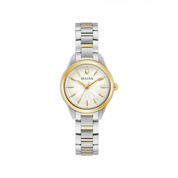 宝路华/Bulova Classic 系列 28 mm 间金色不锈钢 石英机芯 女表 98L277-小迈步海淘品牌官网