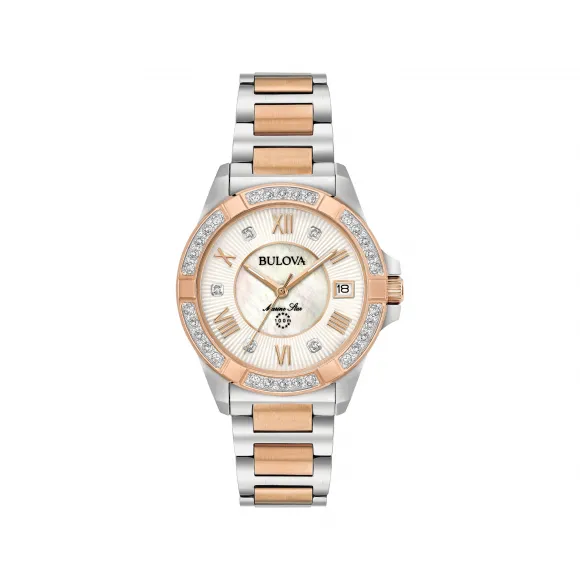宝路华/Bulova Marine-Star系列 32.00 MM 不锈钢 石英机芯 女表 98R234-小迈步海淘品牌官网