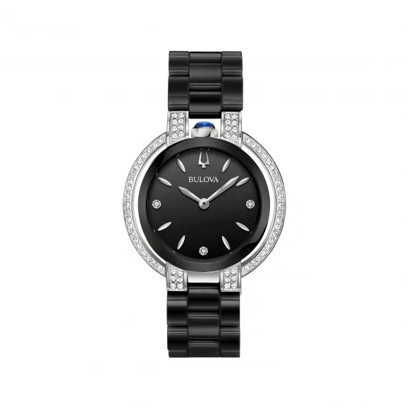 宝路华/Bulova 35 MM 不锈钢& 陶瓷制品 石英机芯 手表 98R266-小迈步海淘品牌官网