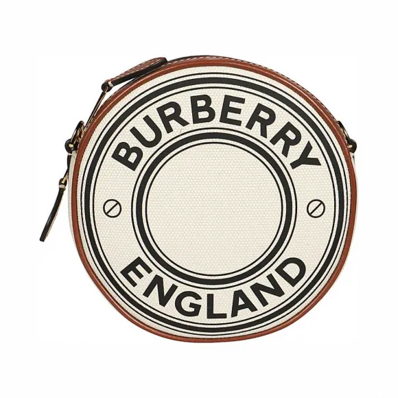 博百利/Burberry Louise – 徽标图案帆布拼皮革路易丝包 (自然色) - 女士 80276021-小迈步海淘品牌官网