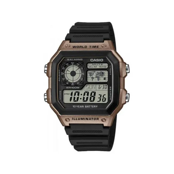 卡西欧/Casio STANDARD 系列 45 × 42.1 MM 男表 AE-1200WH-5-小迈步海淘品牌官网