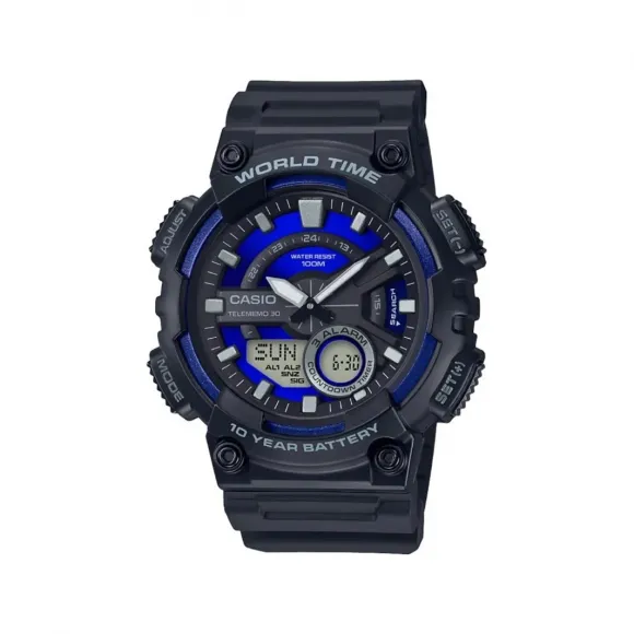 卡西欧/Casio 52.2×46.6×16.6MM 乙烯基塑料 男表 AEQ-110W-2A2-小迈步海淘品牌官网