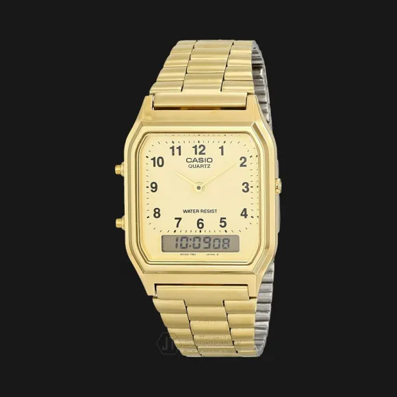 卡西欧/Casio Standard系列 石英机芯 29.8 MM 不锈钢 中性表 AQ-230GA-9BMQ-小迈步海淘品牌官网